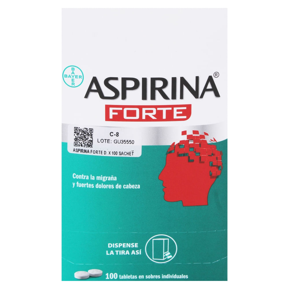 Comprar Aspirina Forte 100 Tab 1Und | Walmart Guatemala - Maxi Despensa ...