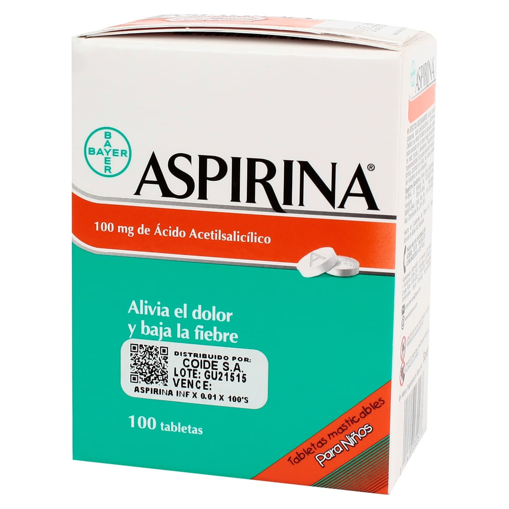 Aspirina Niños 100Mg - precio indicado por tableta - Maxi Despensa ...