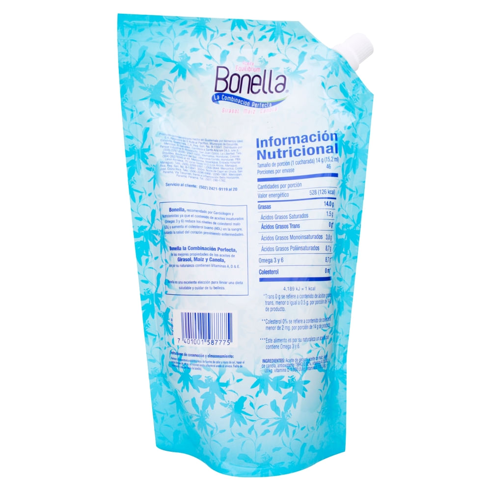 Comprar Aceite Bonella Girsol Doypack 700ml | Walmart GT - Maxi ...