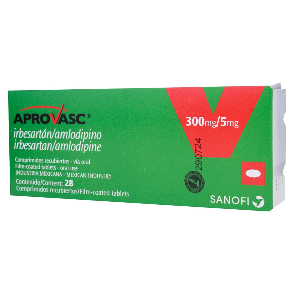 Comprar Aprovasc 300 5 Mg X 28 Comprimidos Recub | Walmart Guatemala