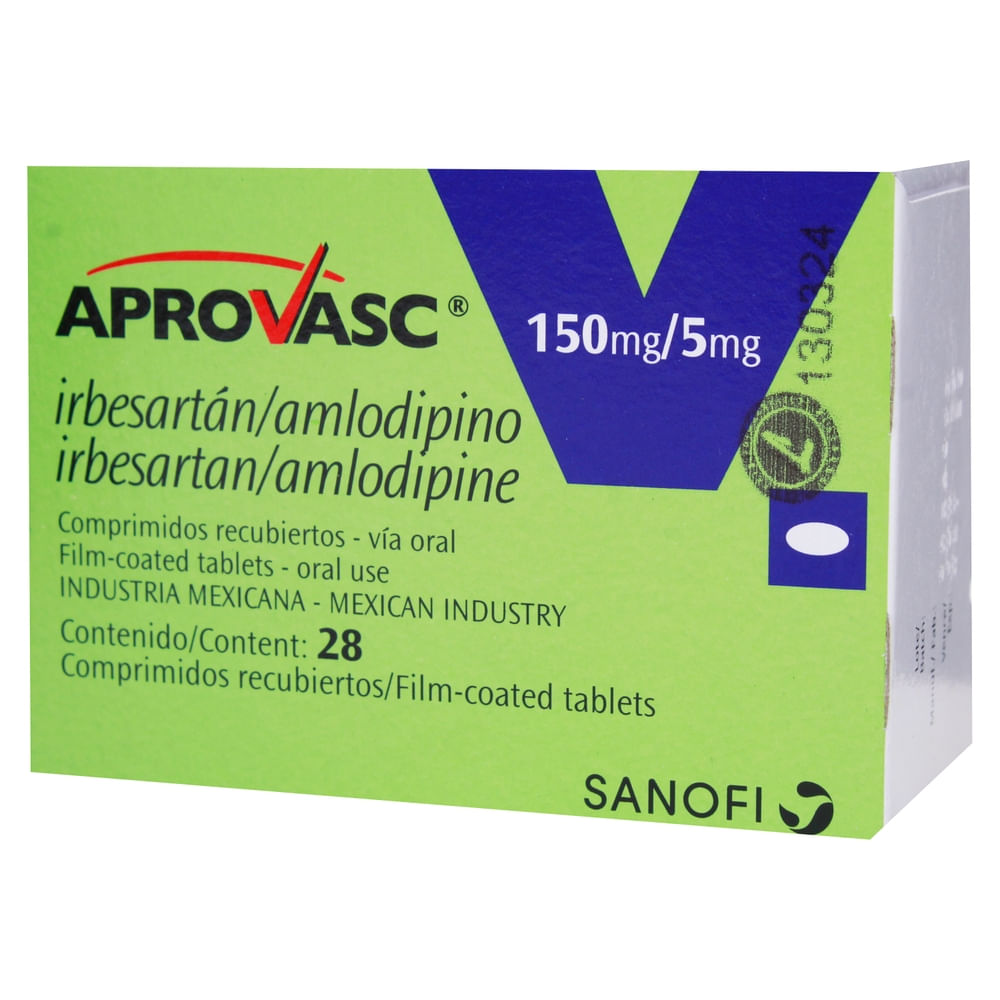 Comprar Aprovasc 150 5 Mg X 28 Comprimidos Recub | Walmart Guatemala ...