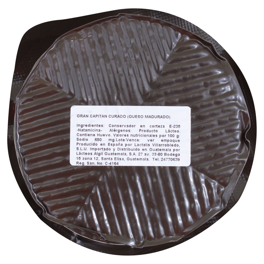 Comprar Queso Iberico Curado Gran Capitan Rueda - 450 g | Walmart ...