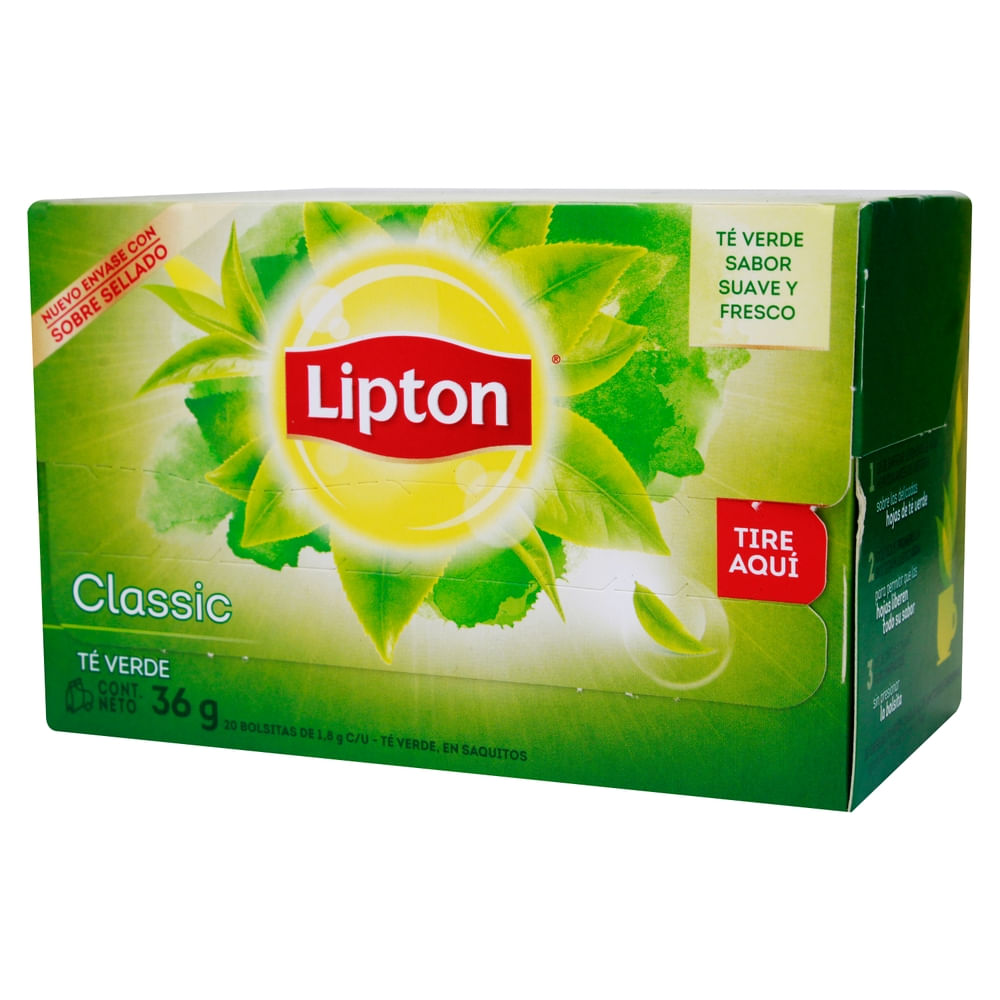 Comprar Té Lipton Verde Clásico Caja - 36 g | Walmart Guatemala