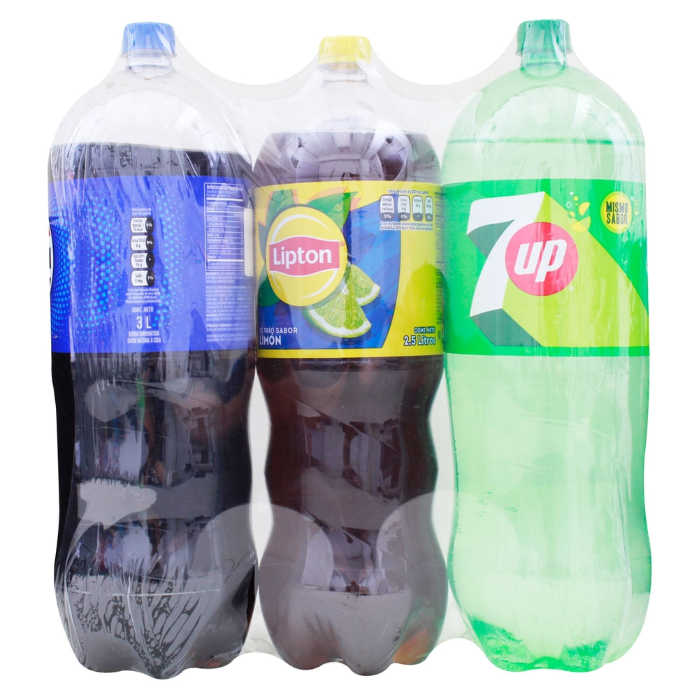 Comprar Bebida Gaseosa 3 Pack: Pepsi Y Seven Up de - 3L, Te Lipton - 2 ...
