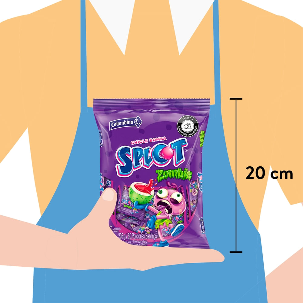 Comprar Chicles Colombina Splot Zombie - 50 uds | Walmart Guatemala