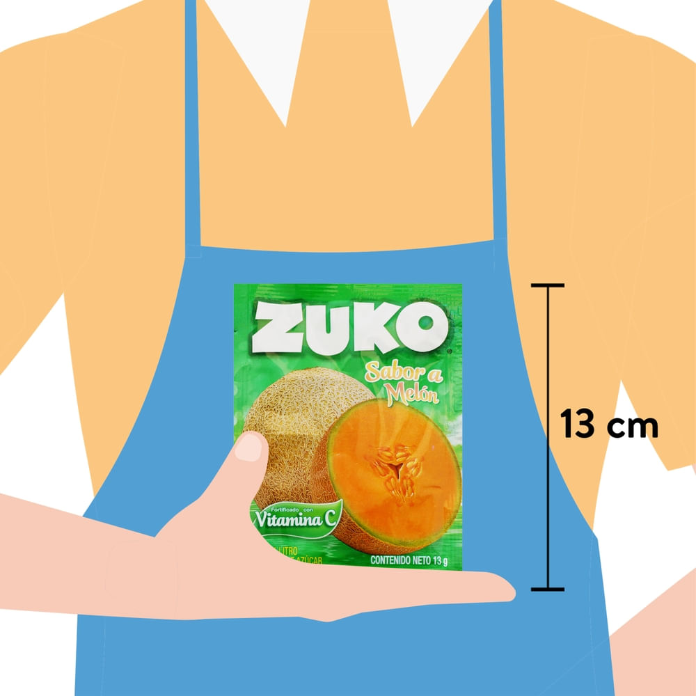Comprar Bebida en Polvo Zuko Melon - 13 g | Walmart Guatemala