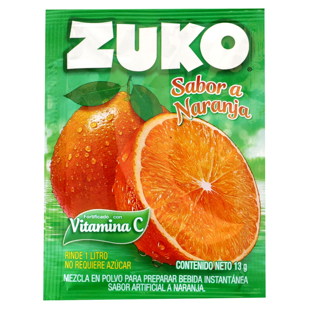 Comprar Bebida Instantánea Zuko Naranja - 13 g | Walmart Guatemala ...