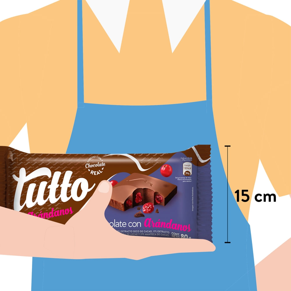 Comprar Chocolate Tutto Chocolovers Arándanos - 80 g | Walmart ...
