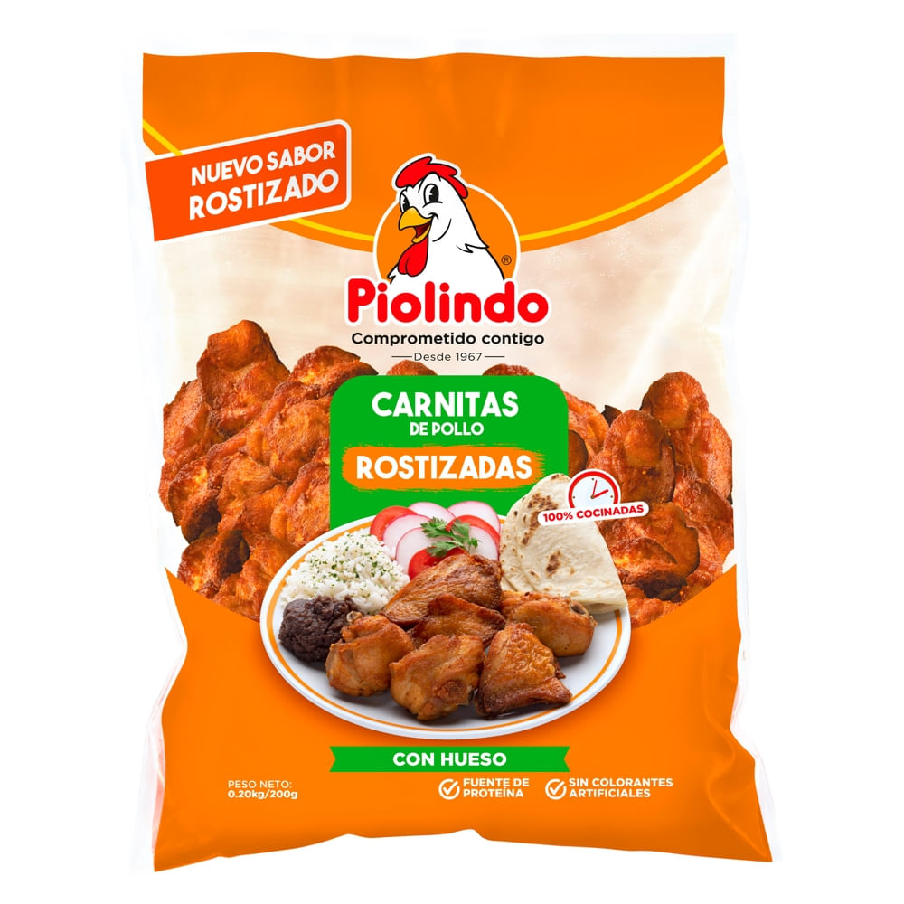 Comprar Carnitas De Pollo Piolindo Con Hueso Sabor Original - 200g ...