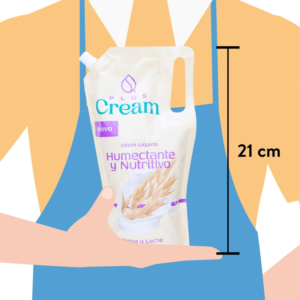 Comprar Jabón Plus Cream Líquido Avena - 1000ml | Walmart Guatemala ...