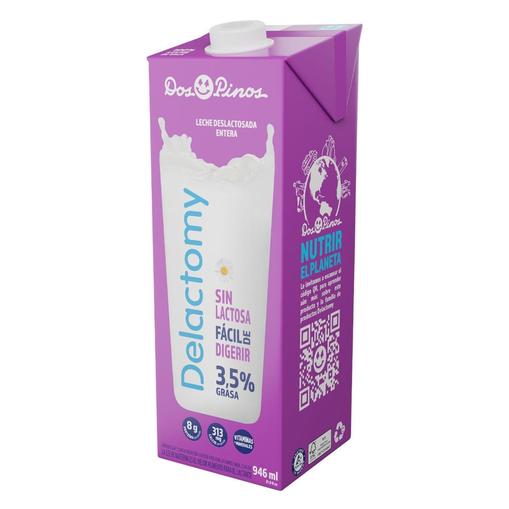 Comprar Leche Dos Pinos Delactomy Entera - 946 ml | Walmart Guatemala ...