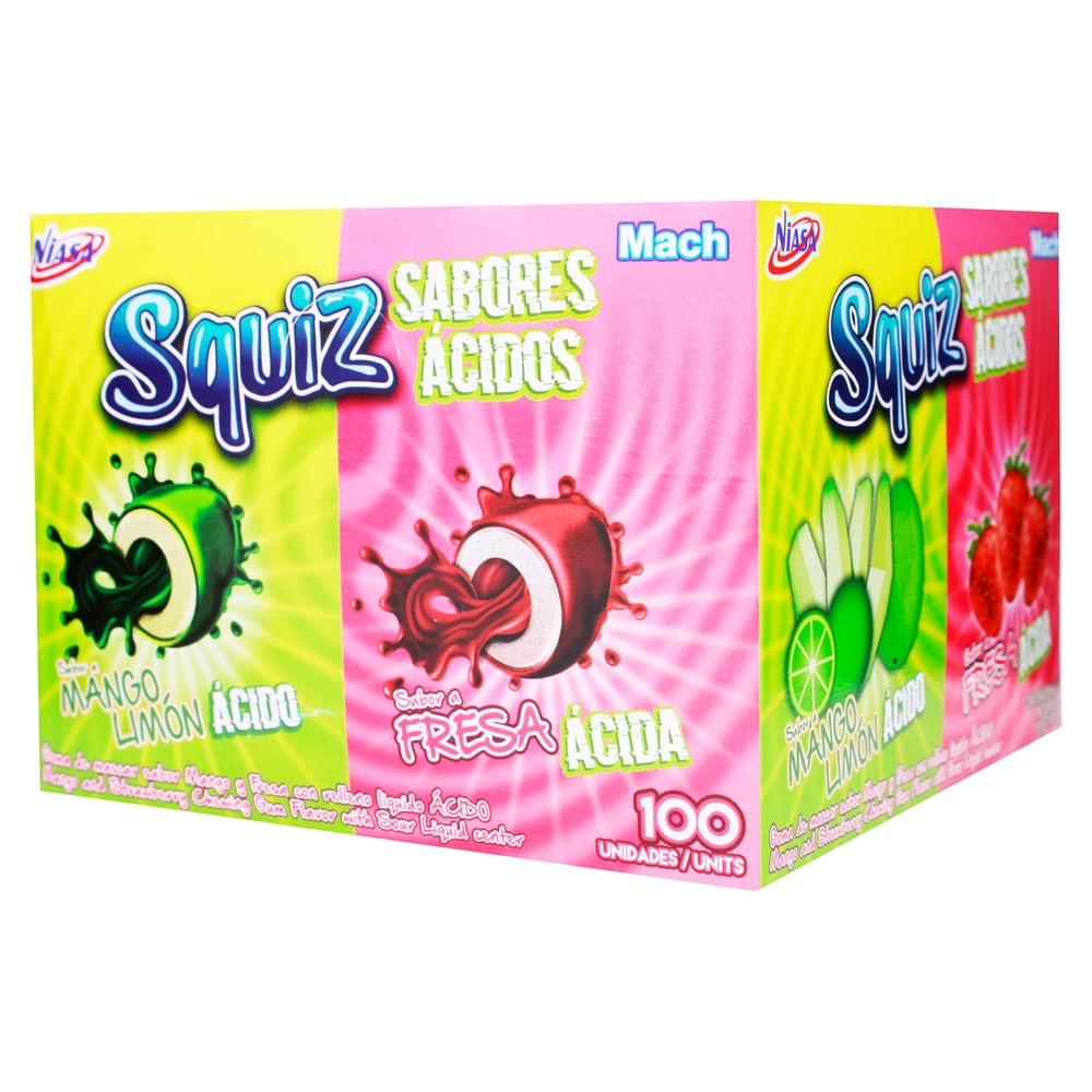 Comprar Chicle Squiz Surtido Acido 100 Ud | Walmart Guatemala - Maxi ...