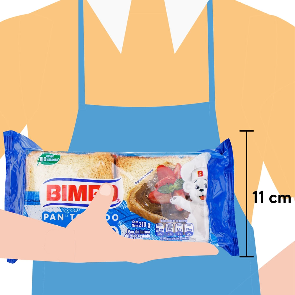 Comprar Pan Bimbo Tostado Blanco Clásico - 210 g | Walmart Guatemala ...