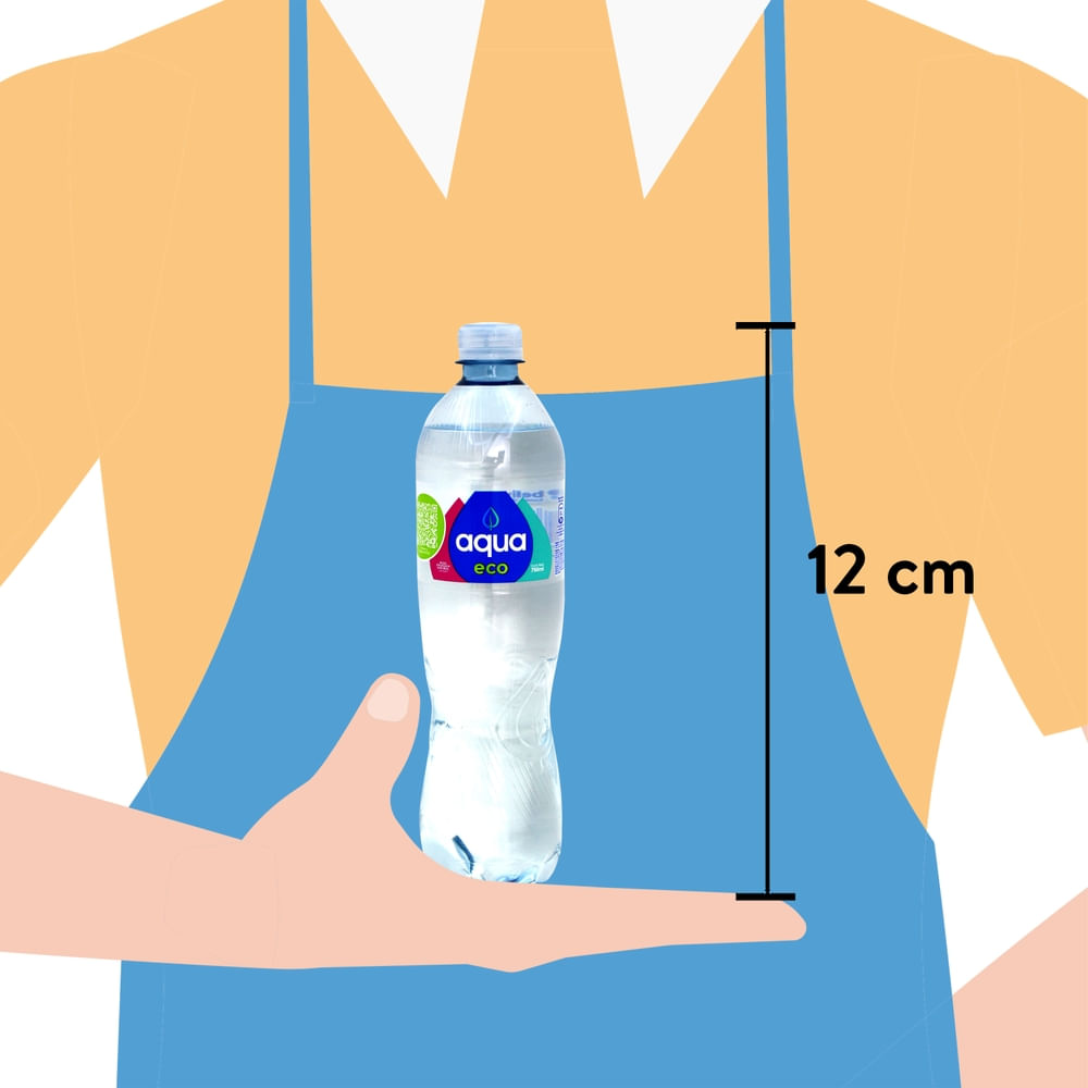 Agua pura Aqua eco te hace bien botella plástica - 750 ml - Maxi Despensa | Guatemala