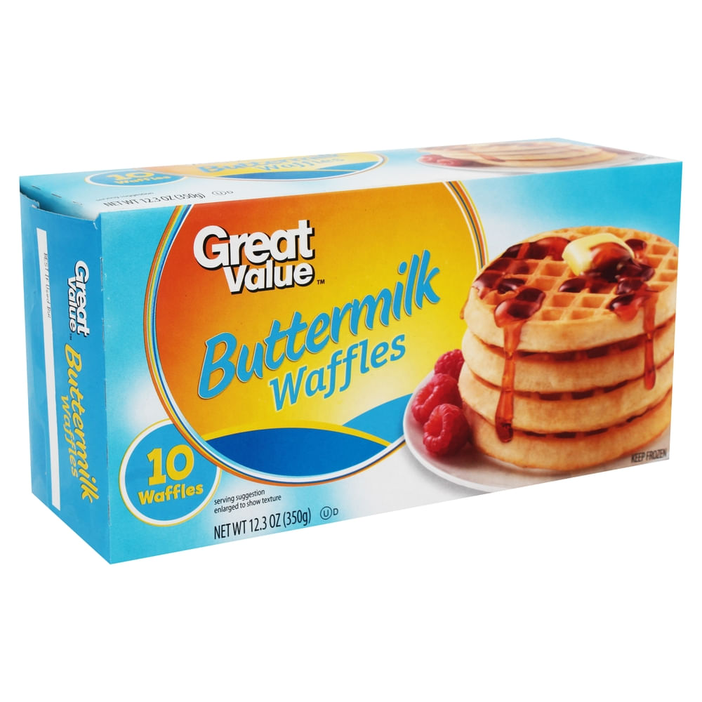 Comprar Waffle Great Value congelado con mantequilla - 350 g | Walmart ...