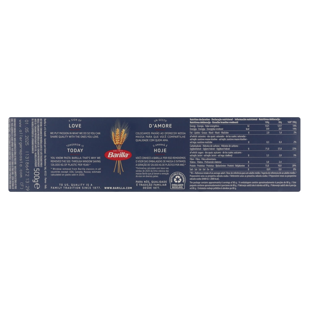 Comprar Pasta Barilla Spaghettoni No.7 Caja - 500 g | Walmart Guatemala