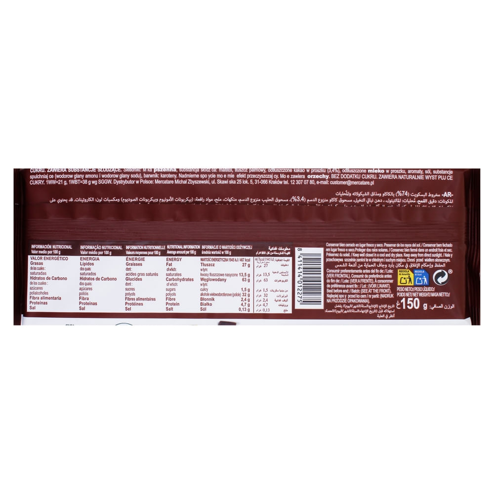 Galleta wafle Florbú sabor chocolate sin azúcar - 150 g - Walmart ...