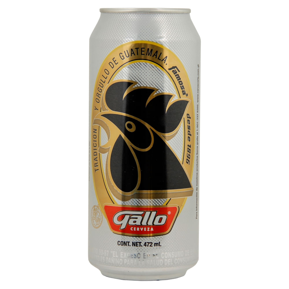 Comprar Cerveza Gallo Lata - 472ml | Walmart Guatemala - Paiz | Guatemala