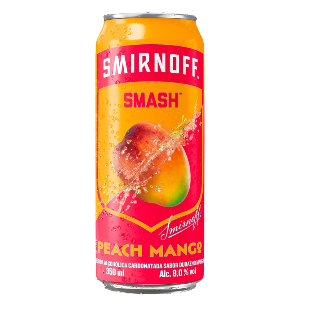 Comprar Bebida Alcohólica Smirnoff Smash Durazno y Mango Lata - 350 ml ...