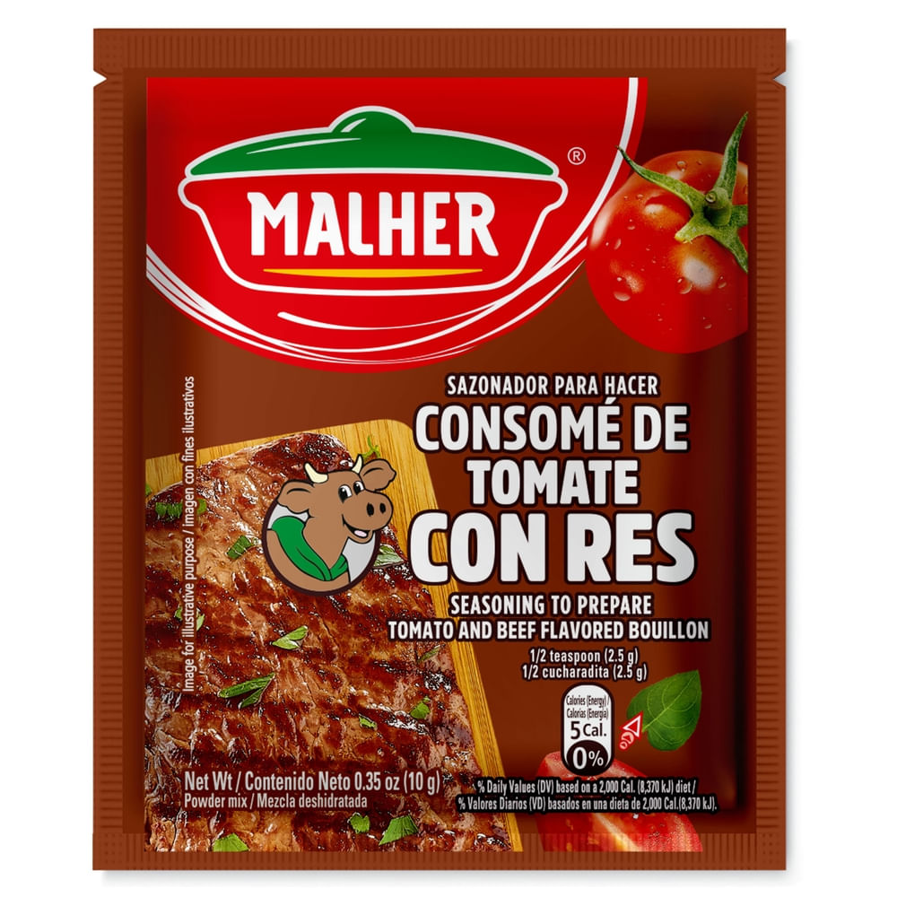 Comprar MALHER Consomé de Tomate con Res 4 Sobres de 10g | Walmart ...