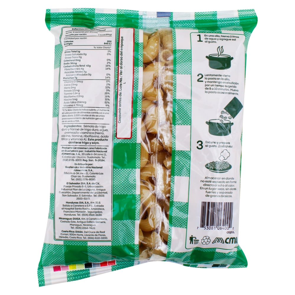 Comprar Pasta L´italiana Corta Codito - 200 g | Walmart Guatemala - Paiz | Guatemala