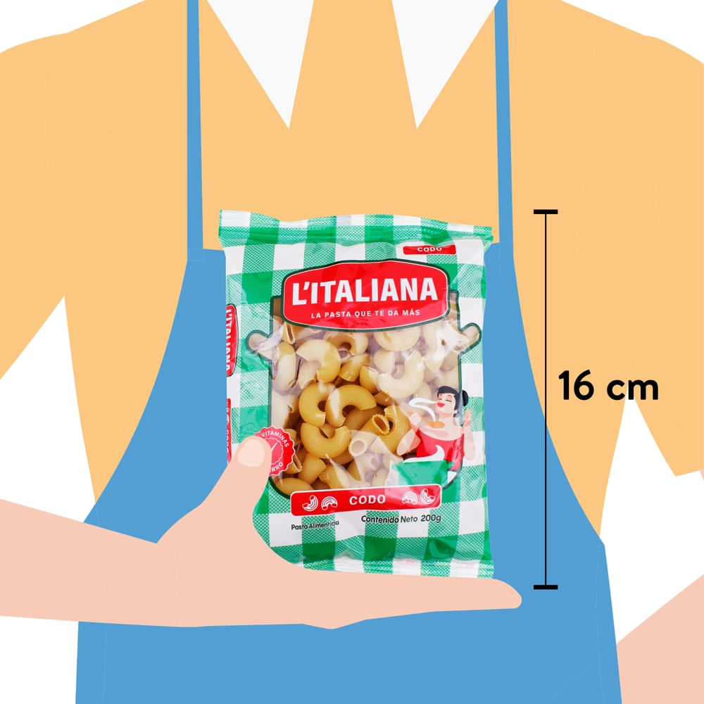 Comprar Pasta L´italiana Corta Codito - 200 g | Walmart Guatemala ...
