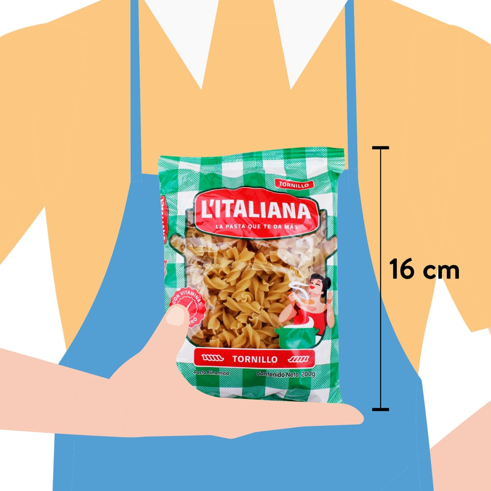 Comprar Pasta L'Italiana tornillos con vitaminas y hierro - 200 g ...