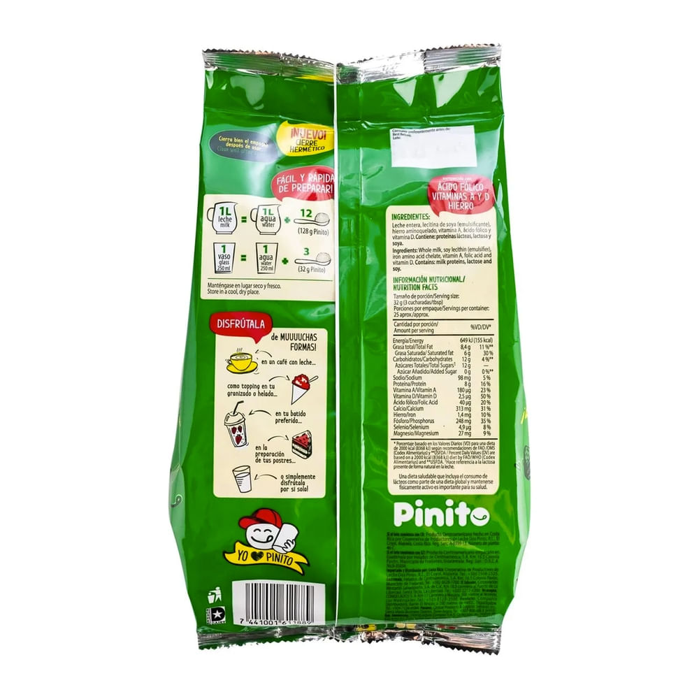 Comprar Leche Dos Pinos Entera en Polvo Pinito - 800 g | Walmart ...