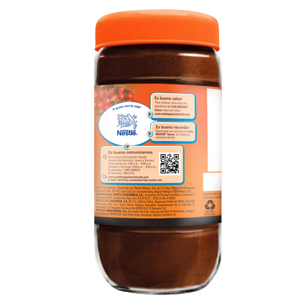 Comprar Café Soluble Musun Suave - 46 g | Walmart Guatemala - Walmart ...