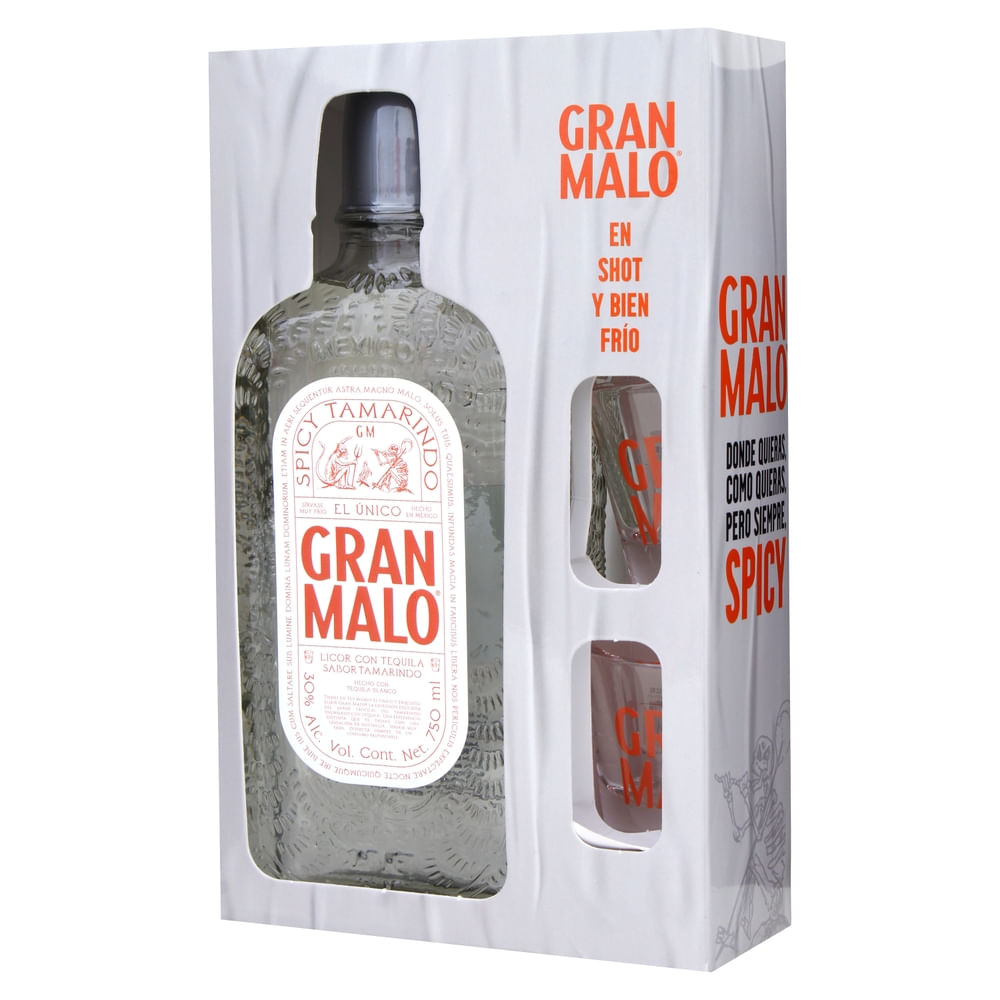 Tequila Gran Malo Mas 2 Shot 750 Ml - Paiz | Guatemala
