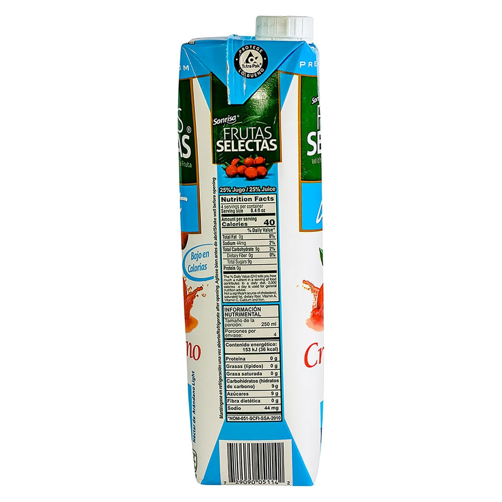 Comprar Jugo Frutas Selectas light sabor arandanos - 1 L | Walmart ...