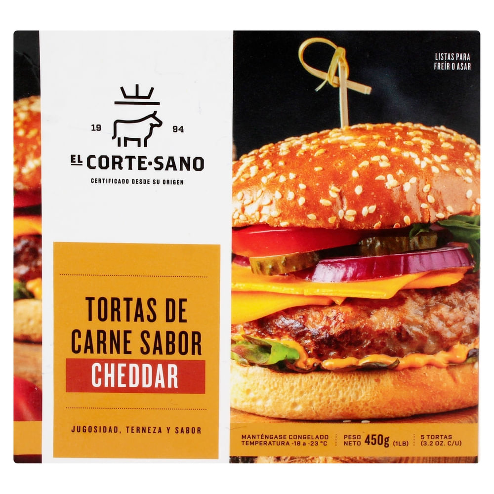 Comprar Torta De Res Corte Sano Sabor A Cheddar - 460g | Walmart ...