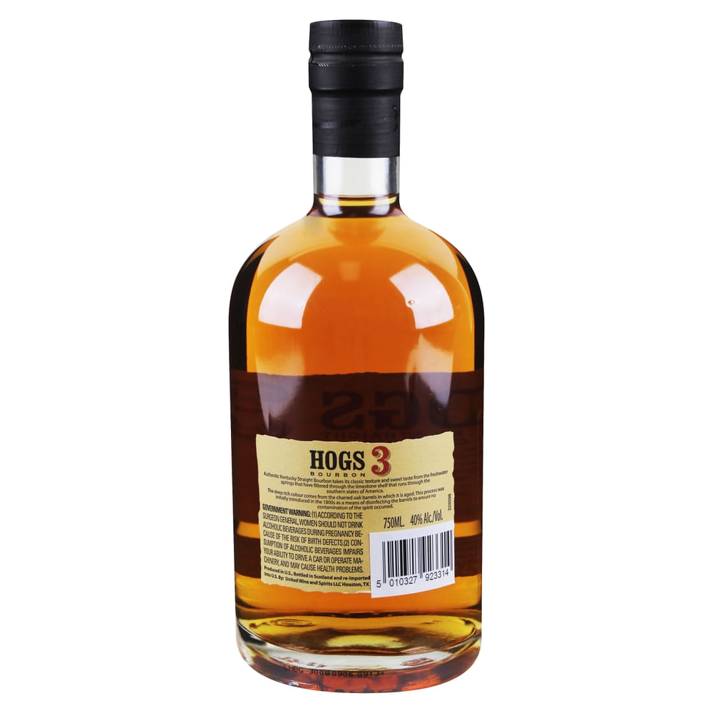 Comprar Whisky Hogs 3 kentucky straight bourbon - 750 ml | Walmart ...