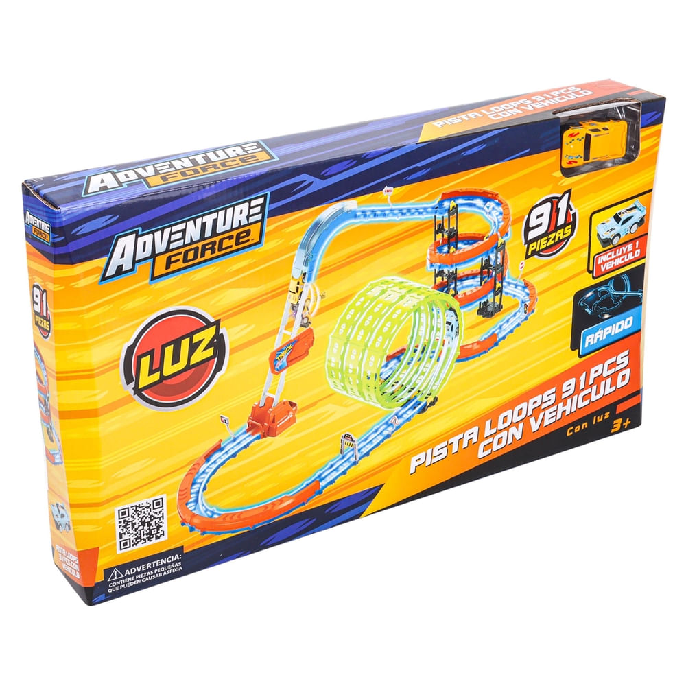Comprar Pista Loops Adventure Force con vehículo -91 pzas | Walmart ...