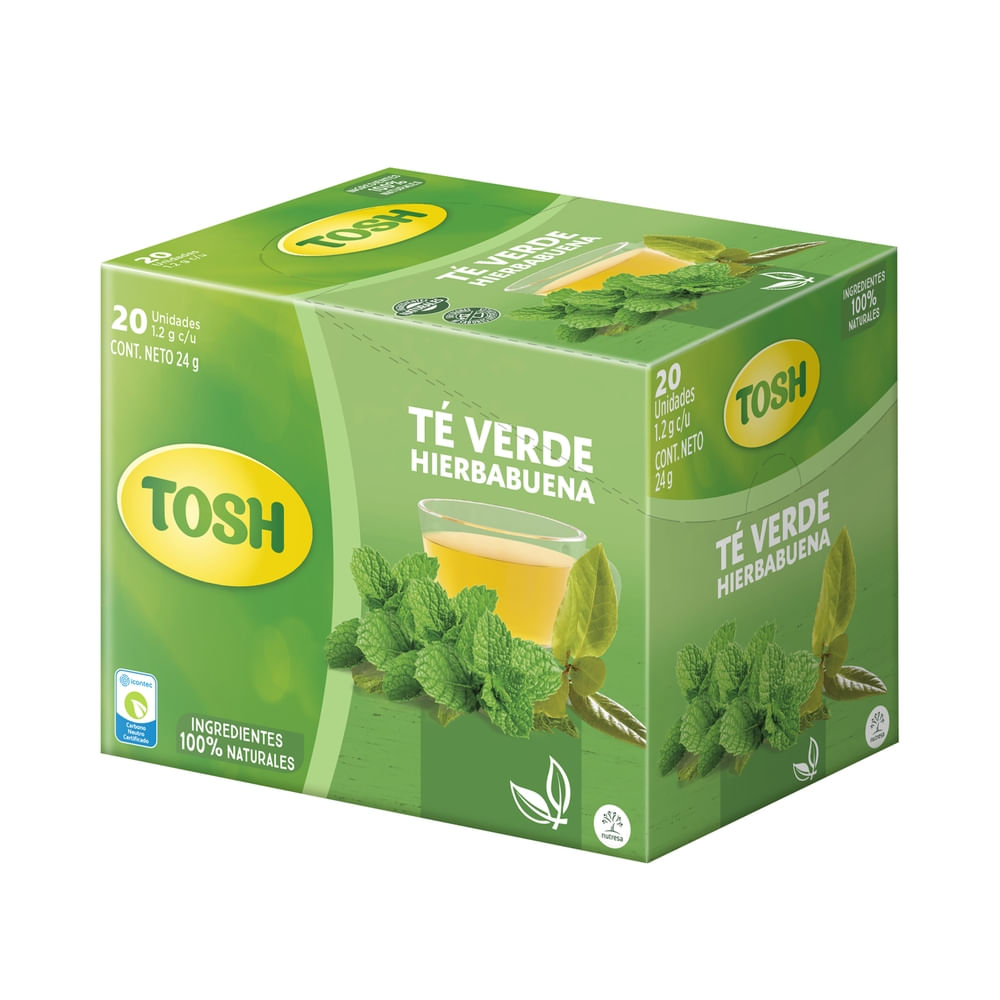 Comprar Infusiones Tosh Té Verde Hierba Buena - 24 g | Walmart ...