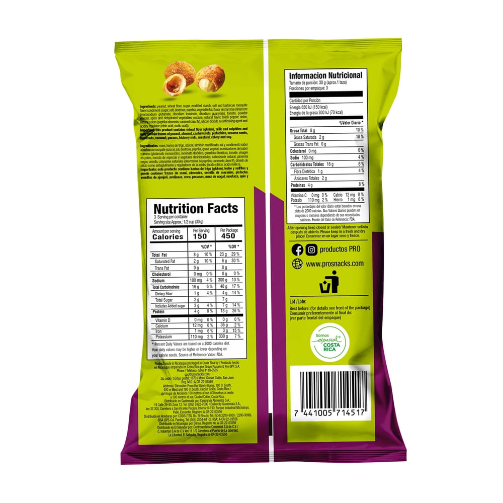 Comprar Snack Pro Dutch crunch BBQ Mezquite -90 g | Walmart Guatemala ...