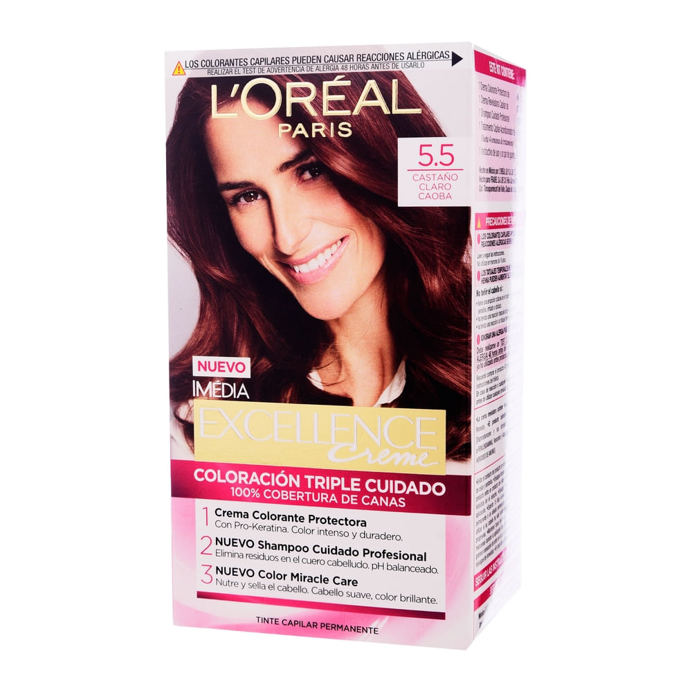 Comprar Tinte Loreal Castano Claro Caoba 169.5Ml | Walmart Guatemala