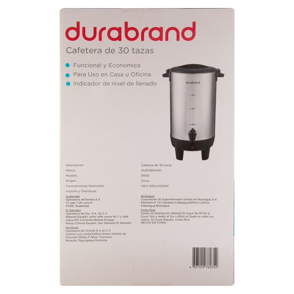 Comprar Percoladora Durabrand DK30 30 tazas funcional y economica - 1 ...