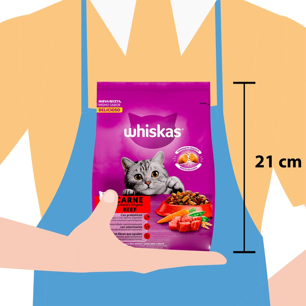 Comprar Alimento Whiskas Gato Adulto Carne - 500 g | Walmart Guatemala