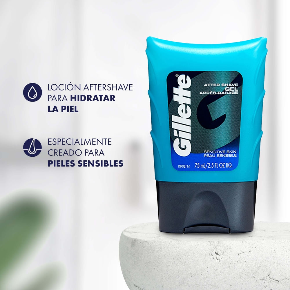 Comprar Gel Post Afeitado Gillette, Sensitive Skin -75 ml | Walmart ...