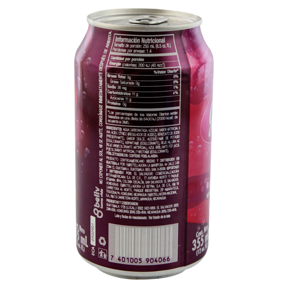 Comprar Gaseosa Grapette Sabor Uva Lata - 355ml | Walmart Guatemala ...