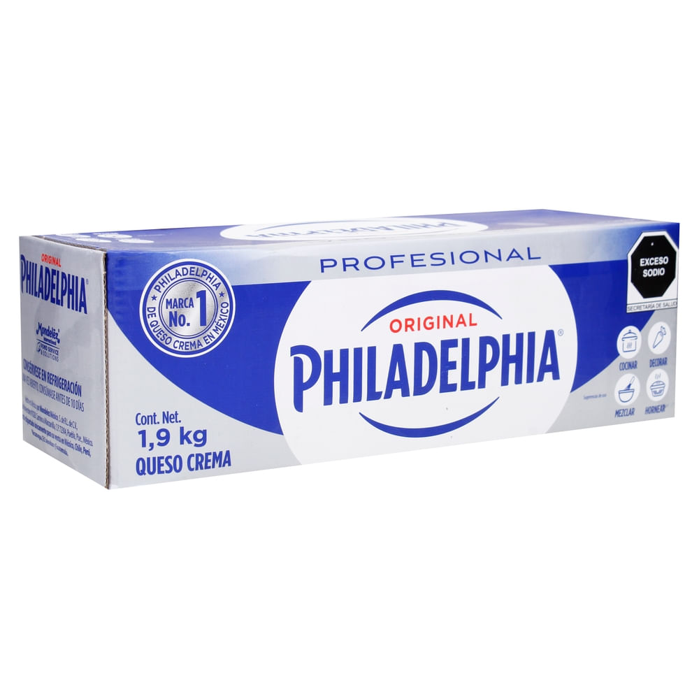 Comprar Queso crema Philadelphia en bloque - 1.9 kg | Walmart Guatemala ...