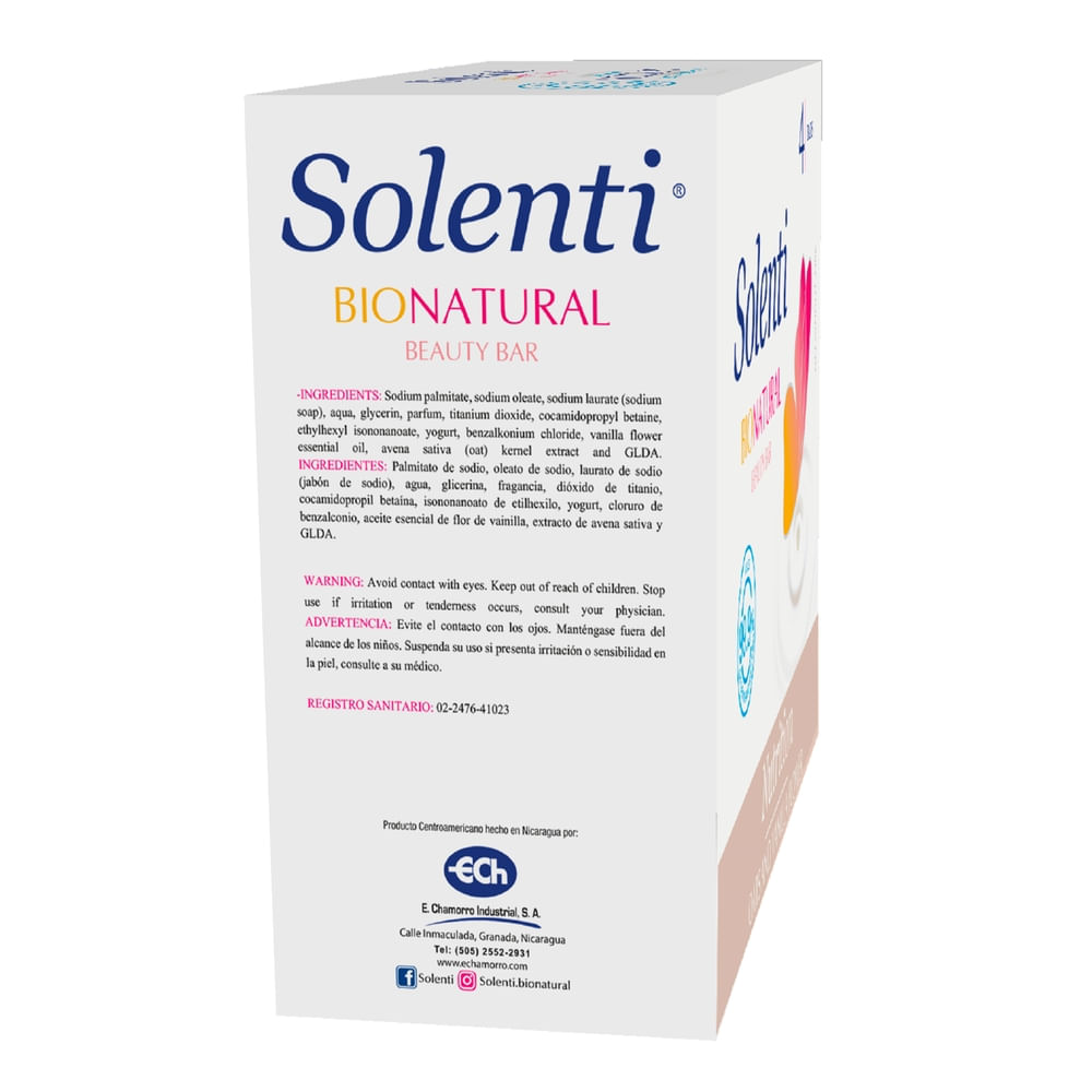 Comprar Jabón De Tocador Solenti Nutrición 4 Pack - 440 g | Walmart ...