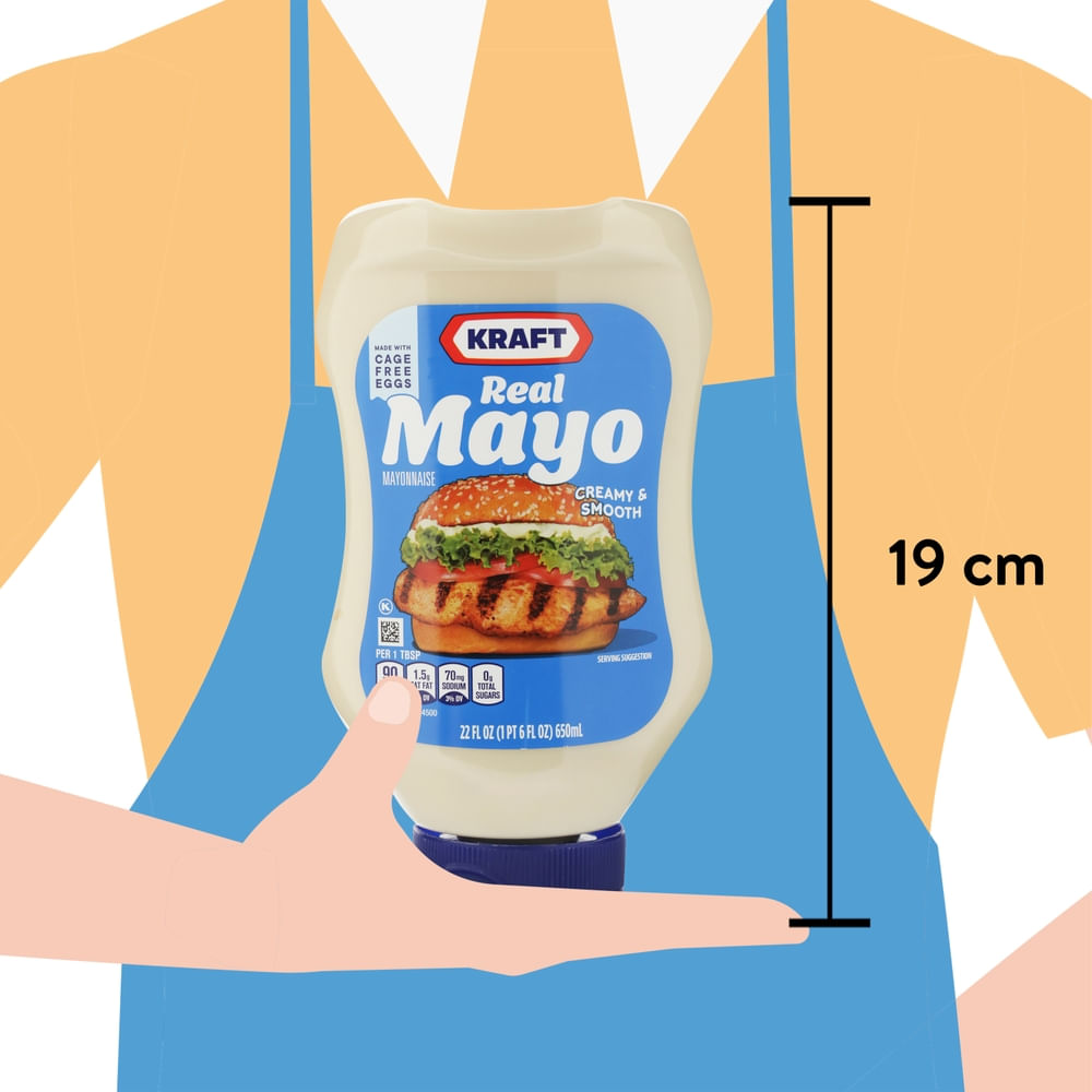 Comprar Mayonesa Kraft real mayo cremosa y suave - 567 g | Walmart ...