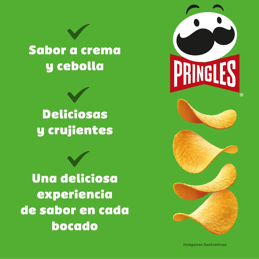 Comprar Papas Pringles Sabor a Crema y Cebolla - 124 g | Walmart ...