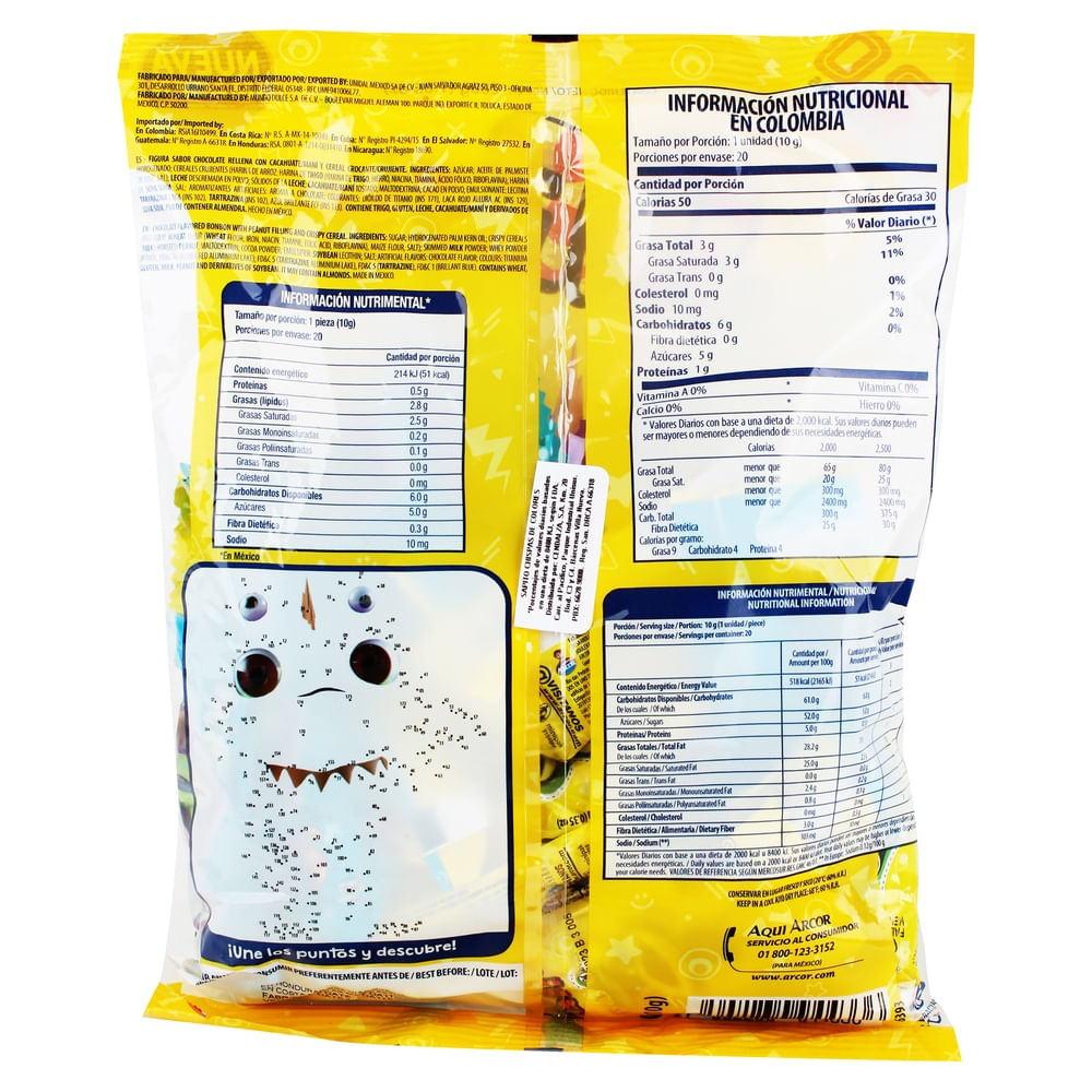 Comprar Chocolate Arcor Sapito Chispas Colores - 200 g | Walmart ...