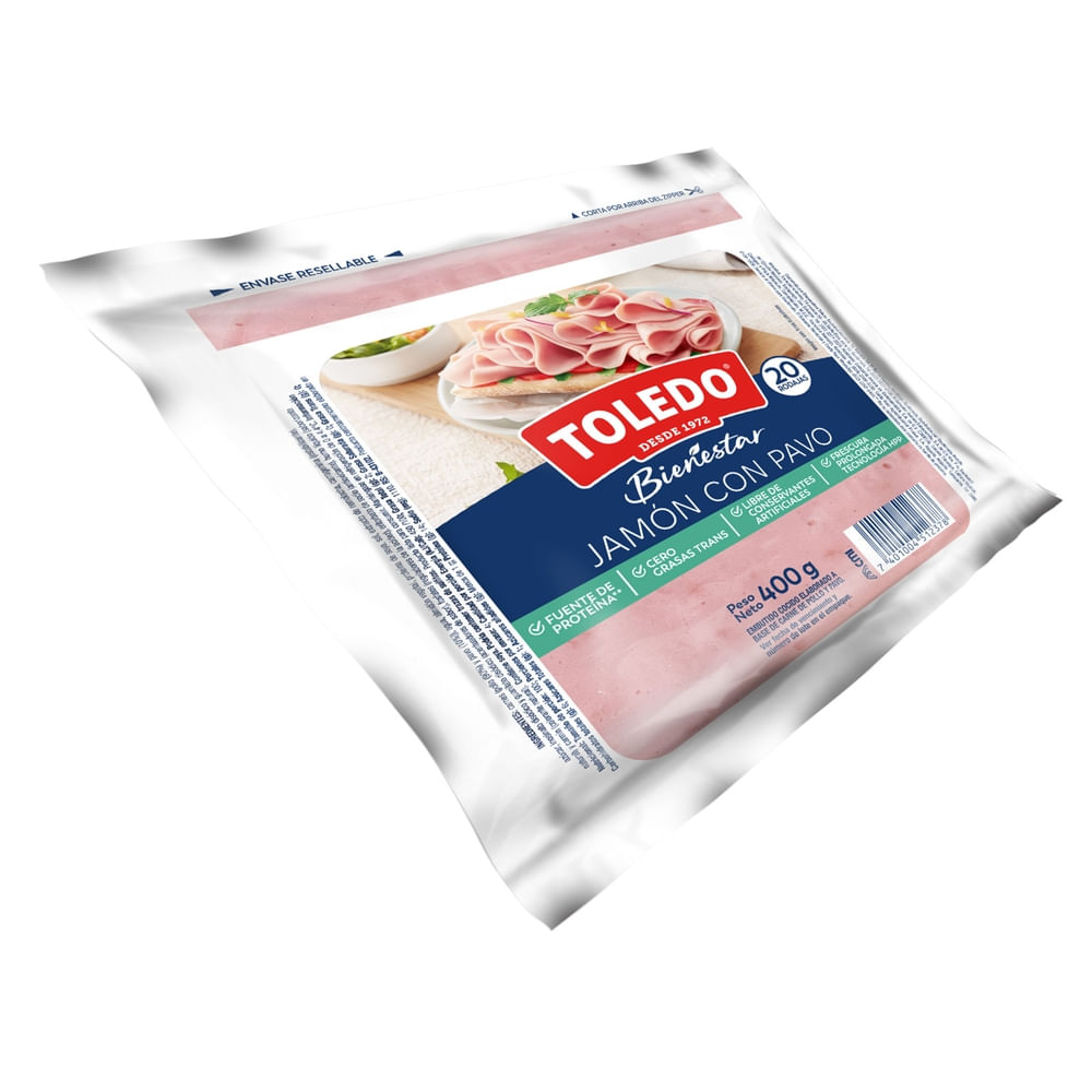 Comprar Jamón Con Pavo Toledo, con Empaque Resellable - 400g | Walmart ...
