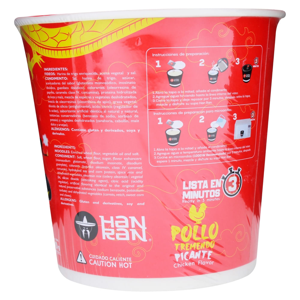 Comprar Sopa Han Ran Pollo Picante - 70 g | Walmart Guatemala - Paiz ...