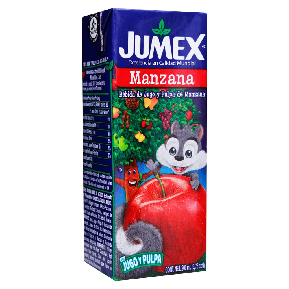 Jumex Mini Brik Jugo Manzana 200 Ml - Walmart | Guatemala
