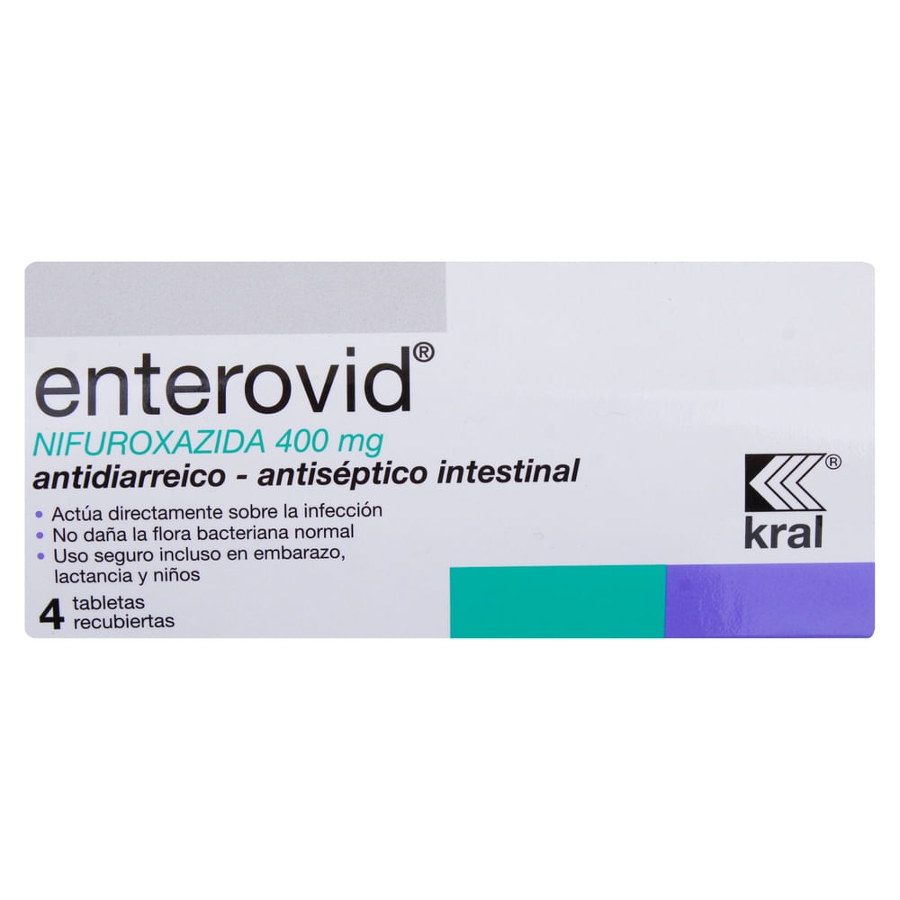 Comprar Antidiarreico Enterovid - Precio indicado por blíster de 4 ...